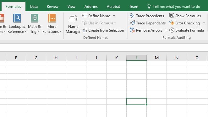 Tracing precedents and dependent in an Excel table